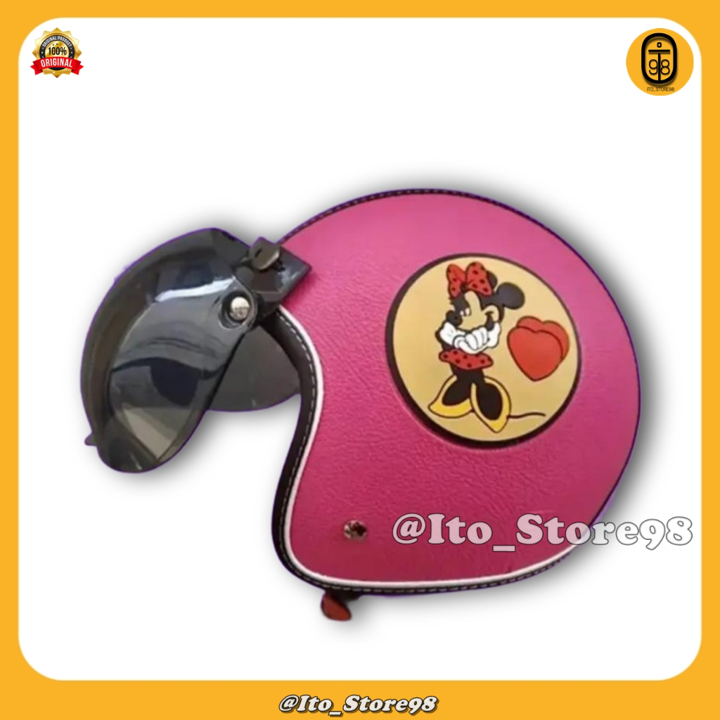 Jual Helm Half Face Anak Bogo Motif Gambar Karakter Laki Perempuan 2 3 ...