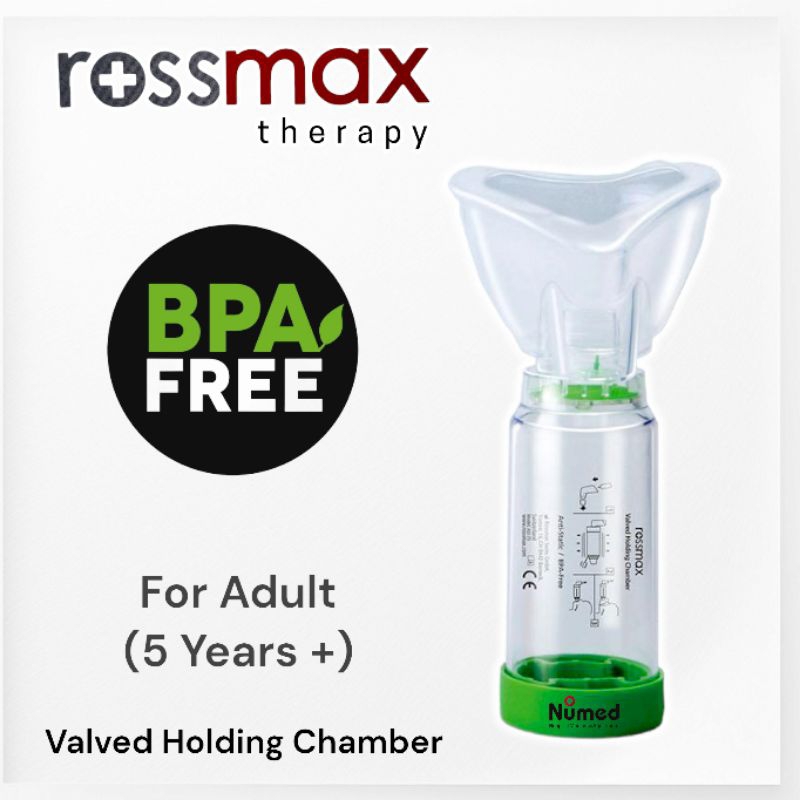 Jual Rossmax Aerospacer Aerochamber AS-175 Respiratory Corong Asma Aero ...