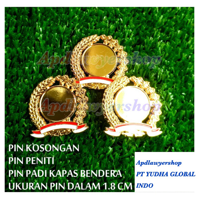 Jual Pin Padi Kapas Bendera Polos atau Plus Logo Custom Peniti Magnet ...