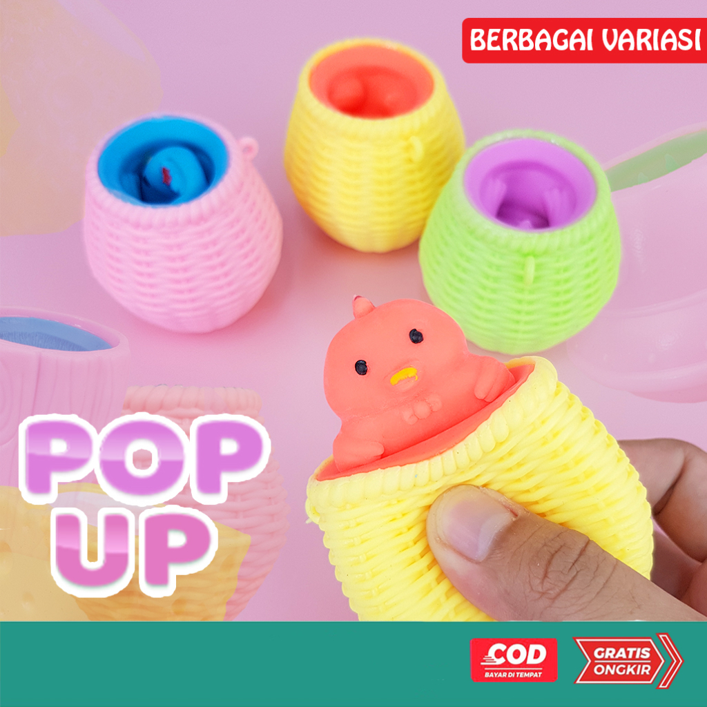 Jual Mainan Squishy Pop Up Karet Silikon/ Squishy Pencet/ Mainan Pencet ...