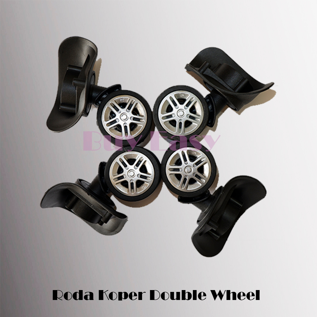 Jual Roda Koper Double Wheel 360 derajat putar 1 set isi 4 pcs | Shopee ...