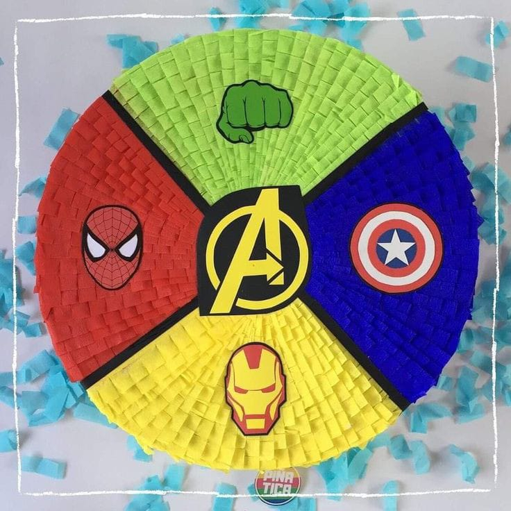 Jual Pinata Pukul/ Pinata Karakter Ulang Tahun Motif Bulat The Avengers ...