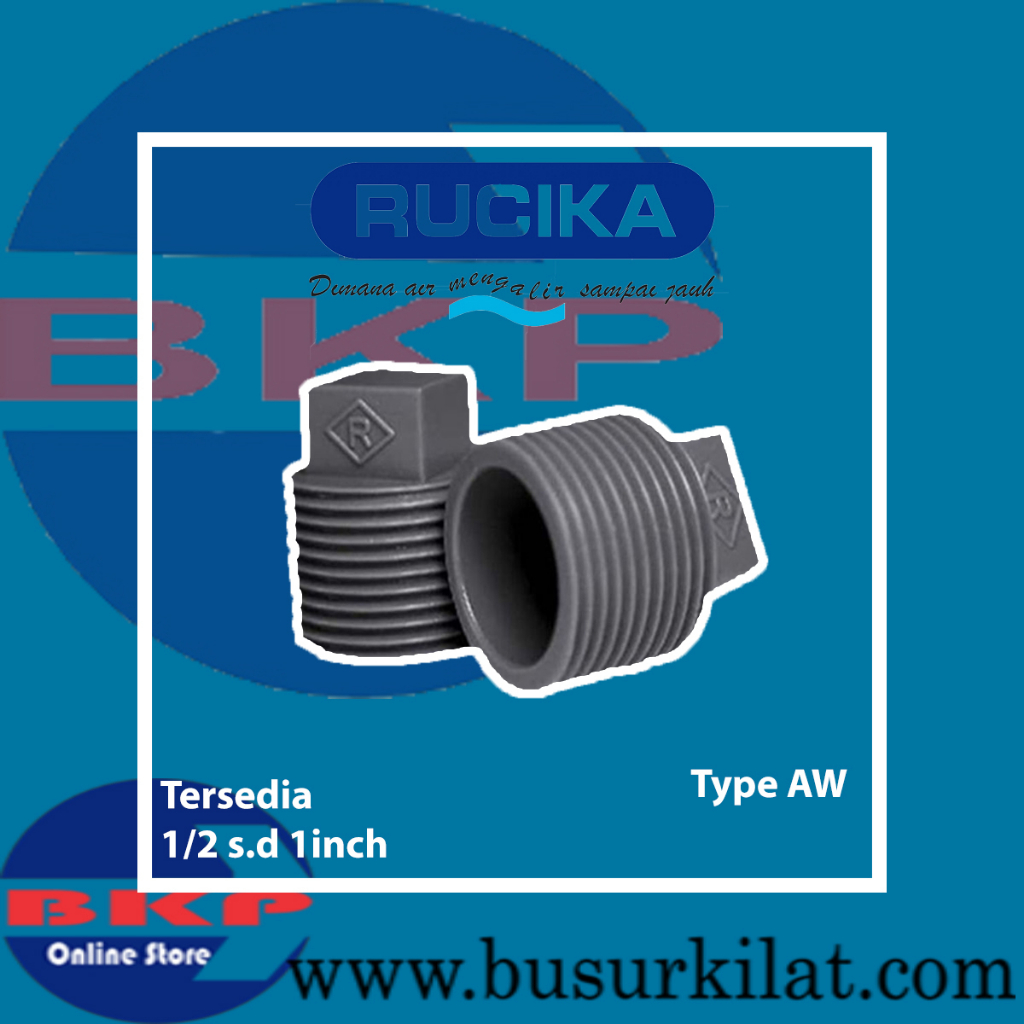 Jual Plug 1 Inch Pvc Rucika (Aw) / Fitting Pipa Pvc | Shopee Indonesia