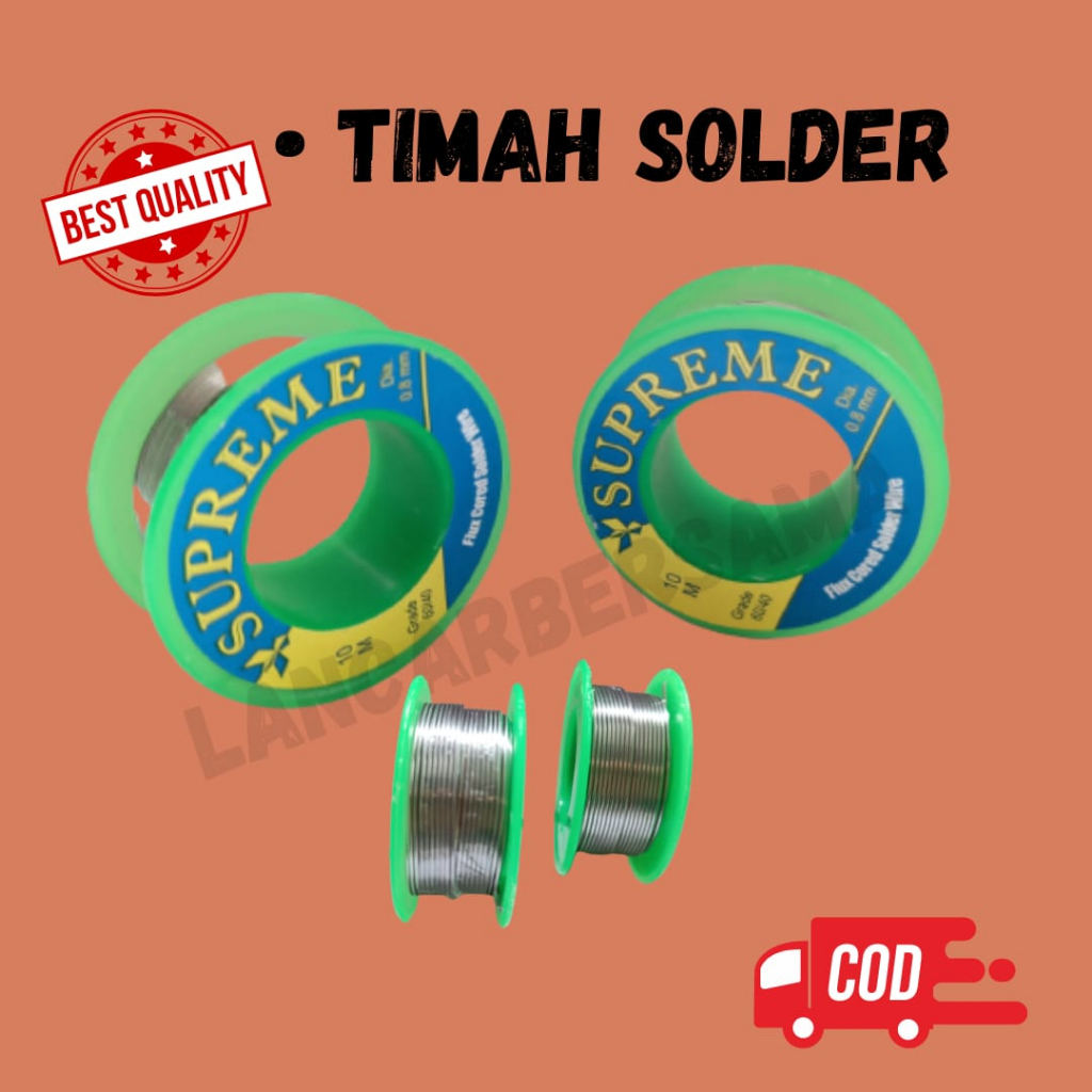 Jual TIMAH SOLDER 10M=9M/ 0.8mm 60-40 / SOLDER WIRE KAWAT/ TIMAH SOLDER ...