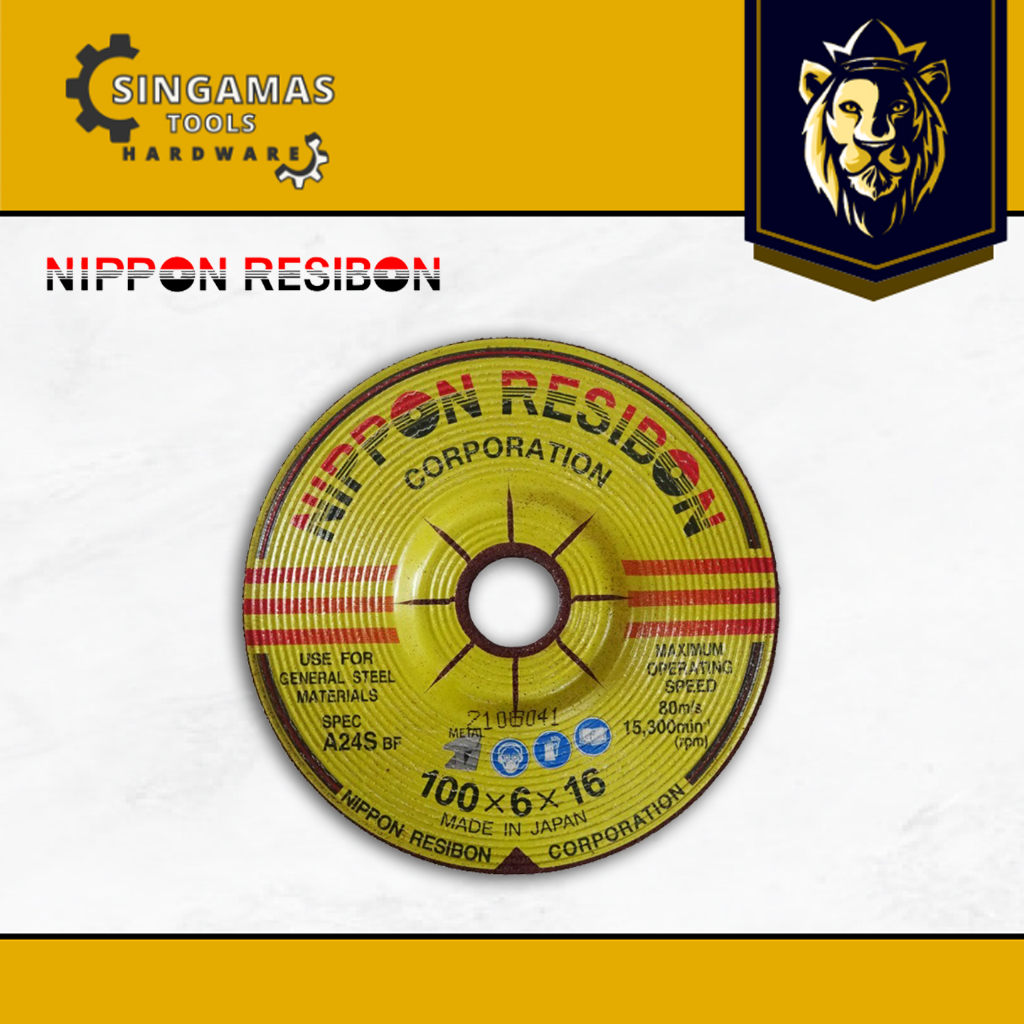Jual NIPPON RESIBON A24S 4" x 6mm - Grinding Wheel | Shopee Indonesia