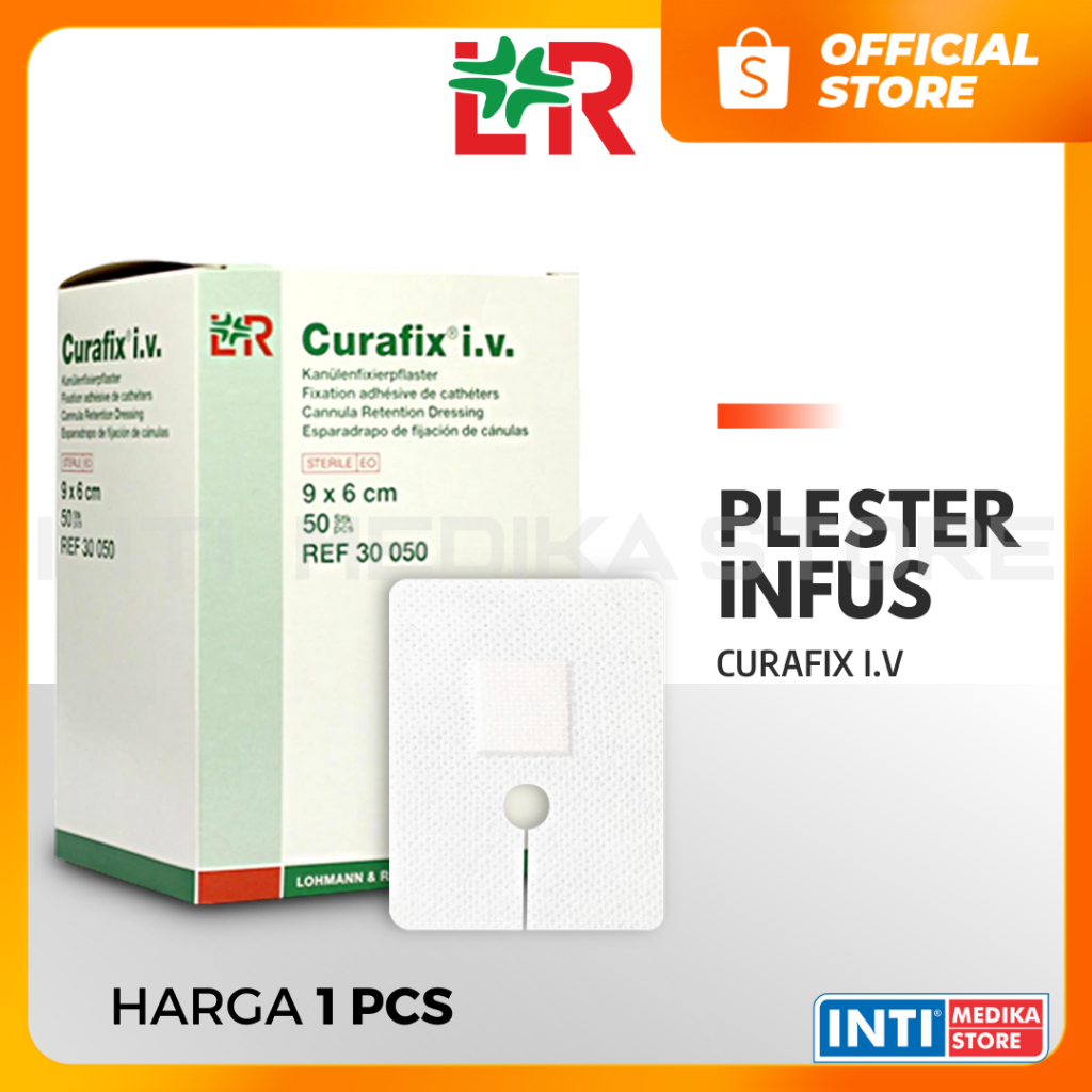 Jual L&R - Plester Infus CURAFIX i.v Non Woven Patch Kedap / Anti Air ...