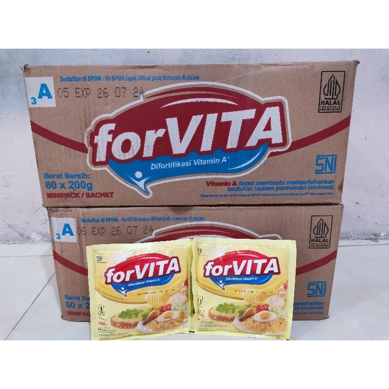 Jual Forvita Margarin 200gr Margarine Forvita Mentega Forvita 200 gr ...