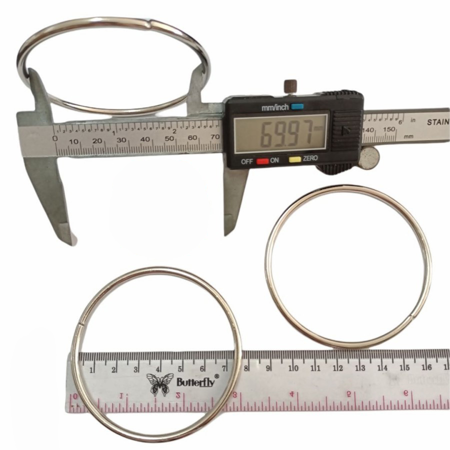 Jual Ring Tambahan / Ring Bulat 7cm / Ring O besi 7cm x 4mm Nikel ...