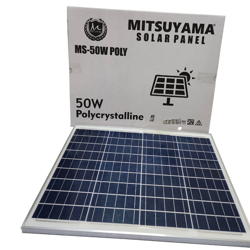Jual Papan Tenaga Surya 50W MITSUYAMA 50WP Solar Panel Tenaga Surya ...