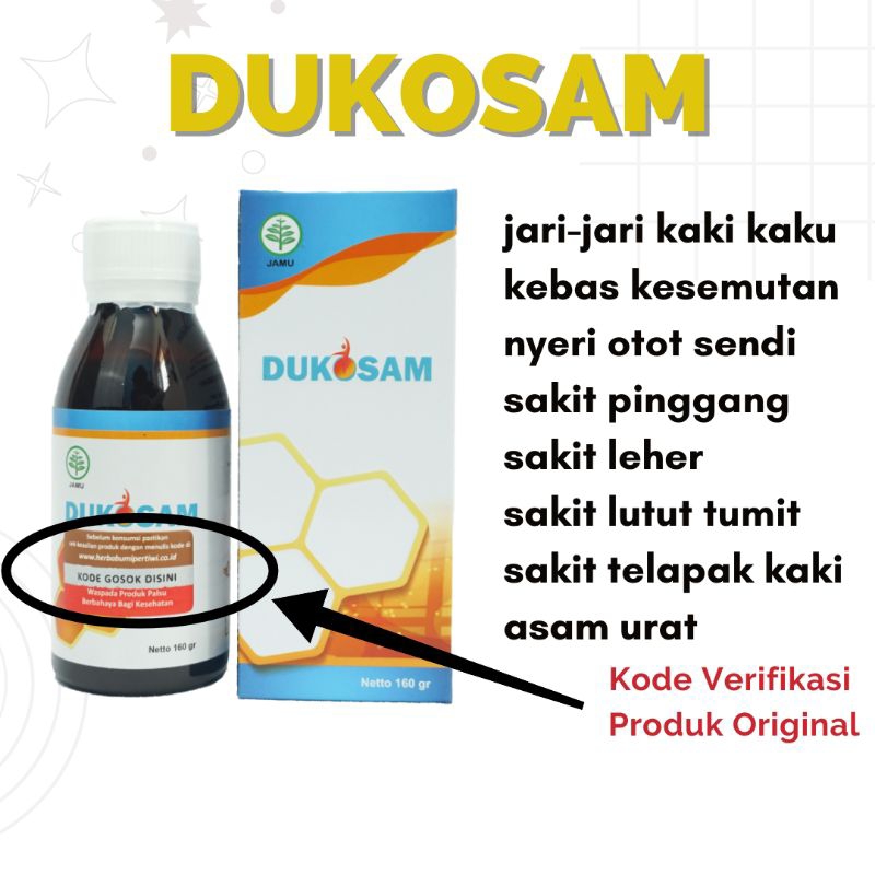 Jual Madu Dukosam Atasi Kolesterol Asam Urat Leher Kaku Nyeri Otot ...