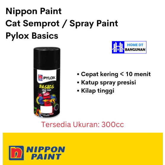Jual Cat Semprot / Spray Paint Pylox Basics Nippon Paint PILOX BASICS ...