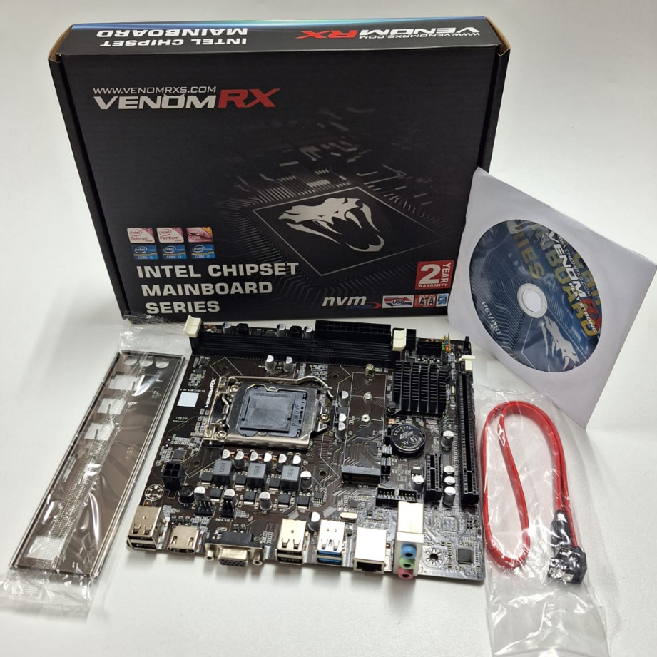 Jual Motherboard Venomrx Intel H61 DDR3 LGA 1155 Garansi Resmi | Shopee Indonesia