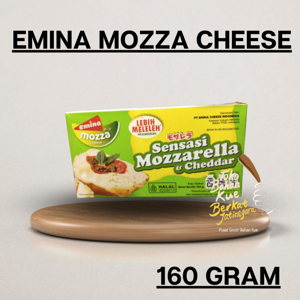 Jual EMINA MOZZA CHEESE KEMASAN 160 GRAM / KEJU MOZZA KEMASAN 160 GRAM ...