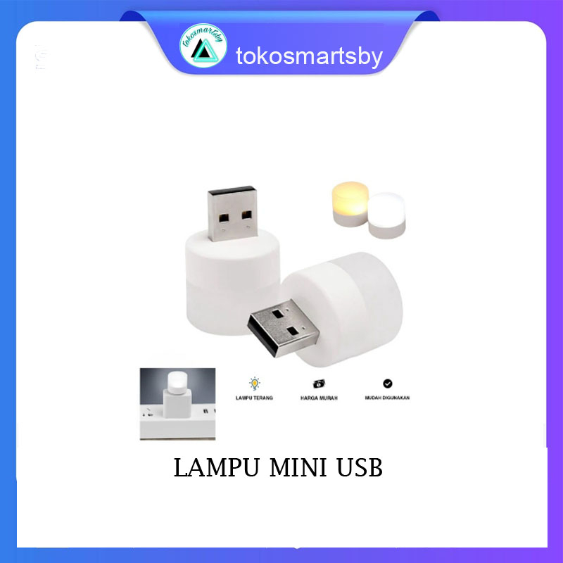 Jual Lampu USB LED T8 Mini Portable Lid Ukuran Kecil Bulat Bolam Let ...