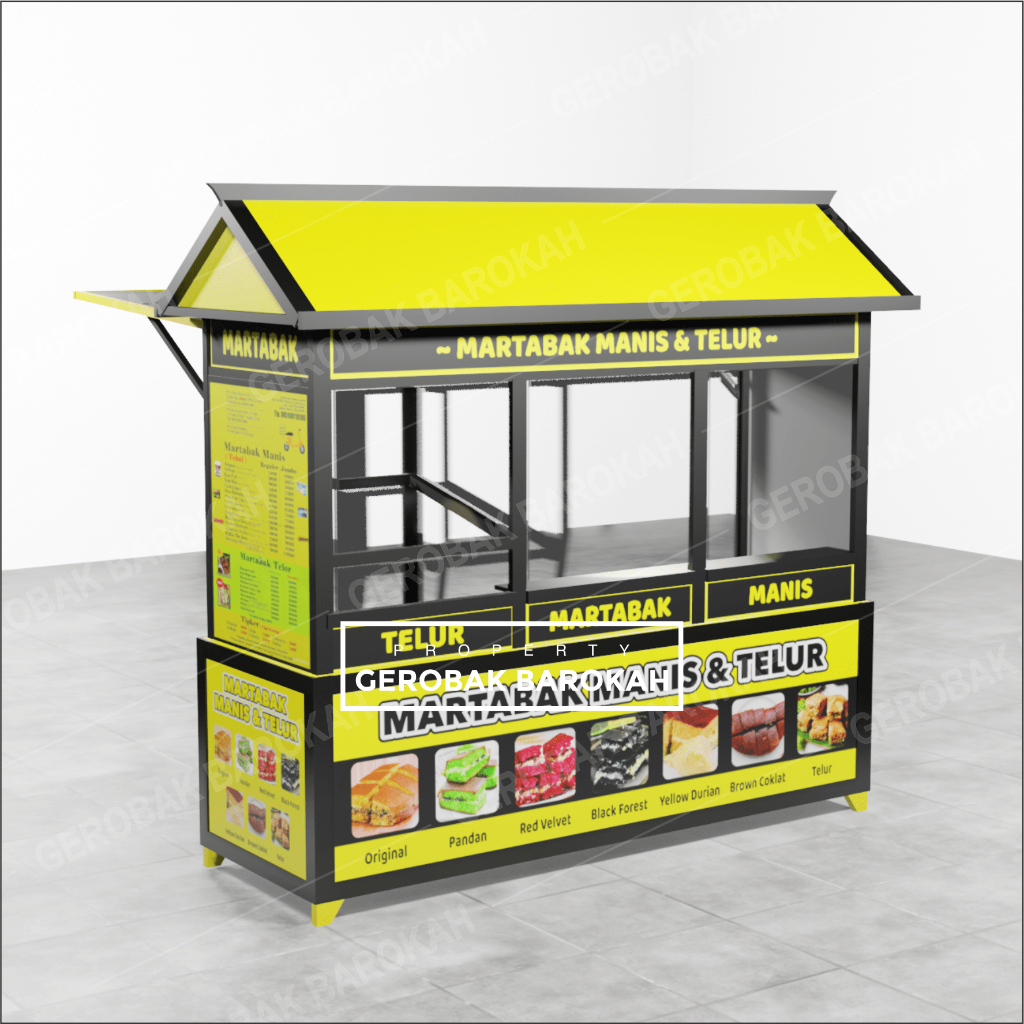 Jual Gerobak Martabak / Rombong Roti Bakar Full Branding | Shopee Indonesia