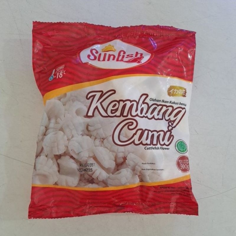 Jual Sunfish Kembang Cumi 500gr Ikan Olahan Bentuk Kembang Cumi ...