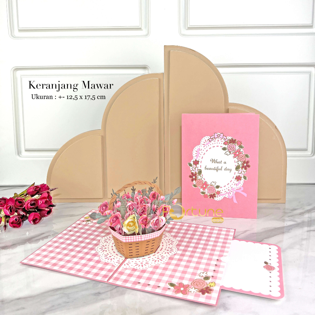 Jual Kartu Ucapan 3D 4D Pop Up Card Ulang Tahun Terima Kasih Valentine ...