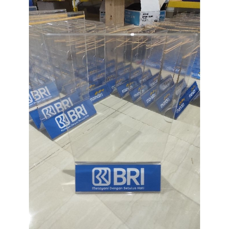 Jual acrylic akrilik stand A4 tentcard tent card holding menu nomor ...