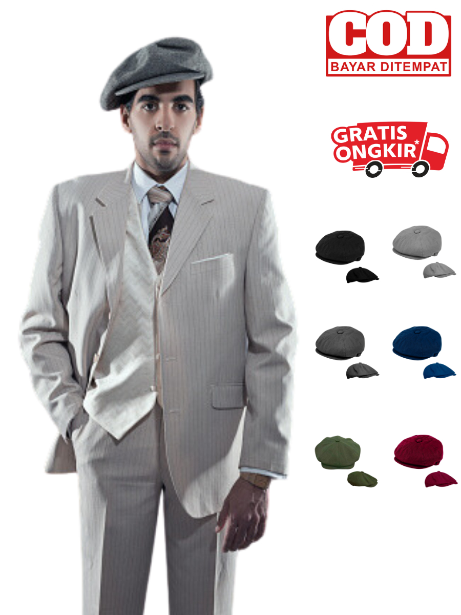 Jual PROMO COD Topi Peaky Blinders / Topi Thomas Slebew / Topi Kodok ...