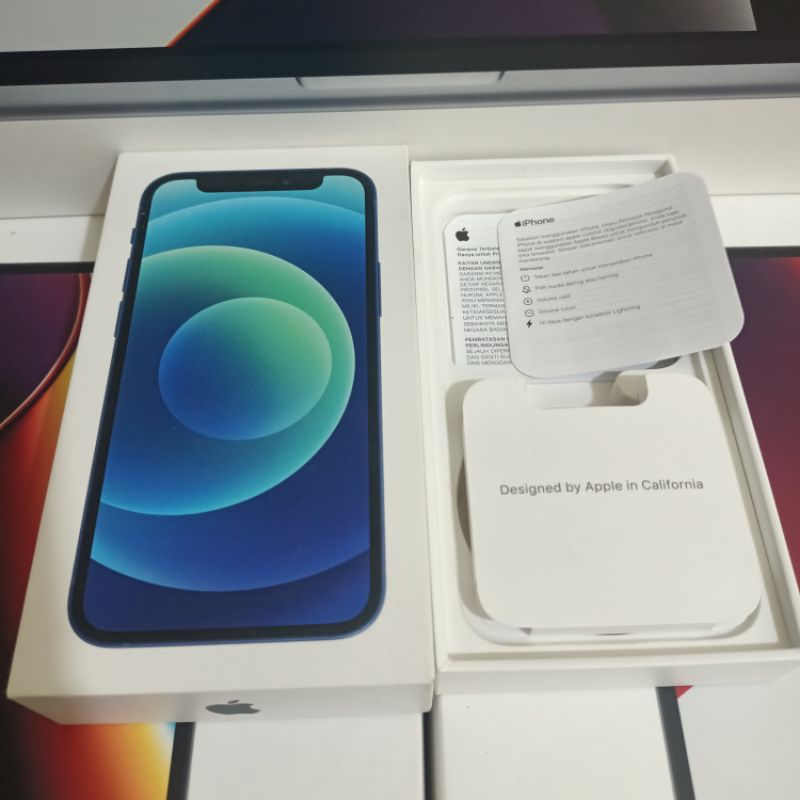 Jual Dus Box Original iPhone 12 Mini Blue 100% Copotan | Shopee Indonesia