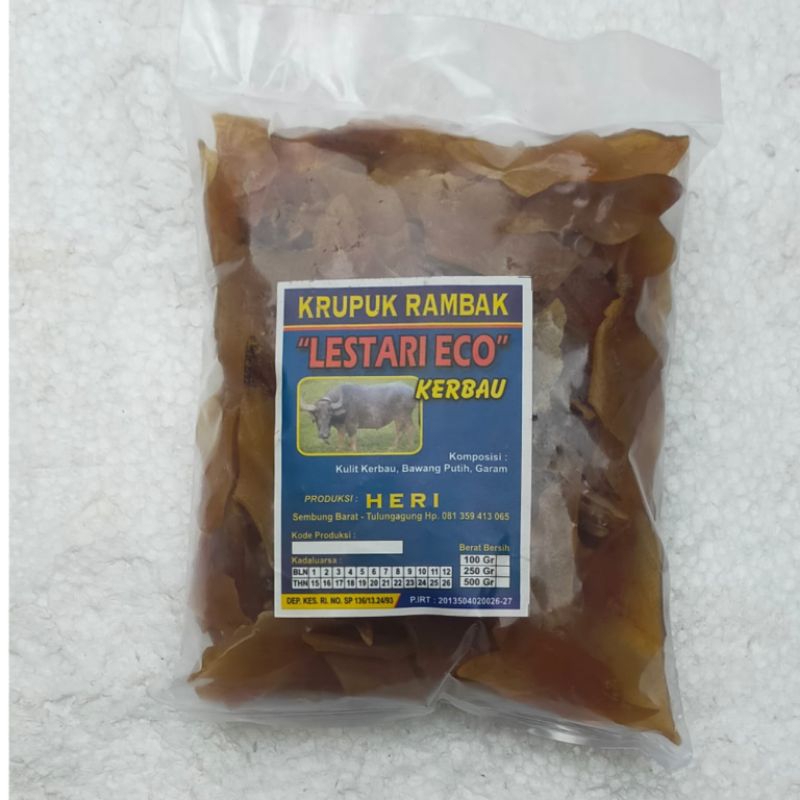 Jual Kerupuk Krecek Rambak Mentah Kerbau 500 Gram | Shopee Indonesia