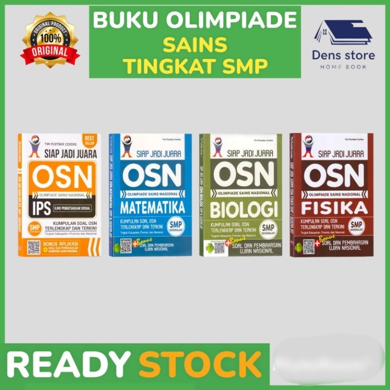 Jual SIAP JADI JUARA OLIMPIADE SAINS NASIONAL SMP / OSN IPS ,MATEMATIKA,BIOLOGI,FISIKA TINGKAT ...