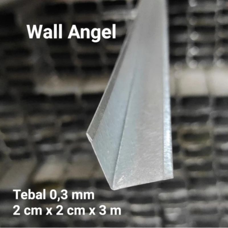 Jual Wall Angle / Siku L Pinggiran Rangka Plafon 2x2 cm 3 Meter ...