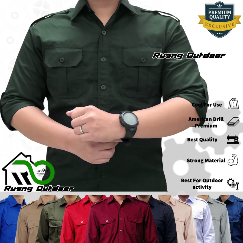 Jual JUMBO 3XL 4XL XXXL XXXXL BAJU KEMEJA PDH PDL LENGAN PANJANG ...