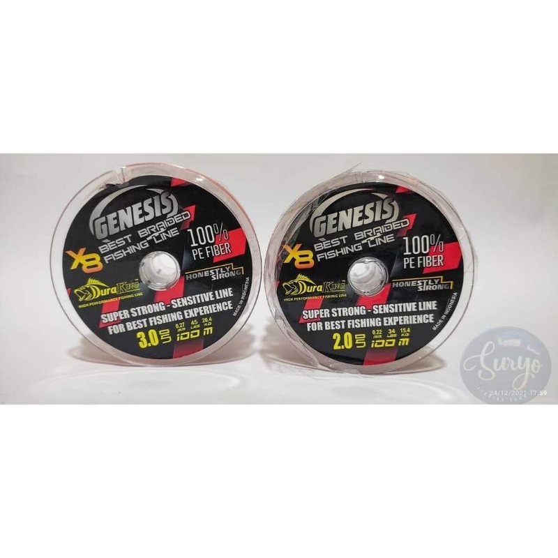 Jual Senar Pe Duraking genesis X8 conecting 100M multicolour | Shopee ...