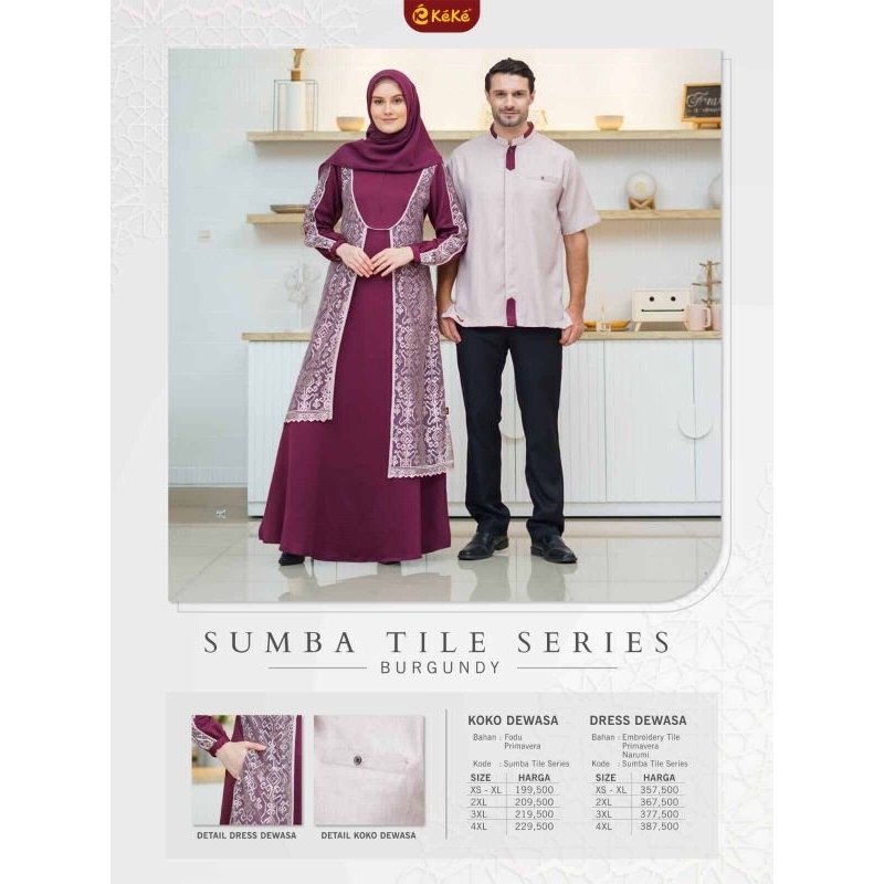 Jual SARIMBIT TERBARU KEKE SUMBA TILE SERIES BURGUNDI & PEACOCK ( COD ...