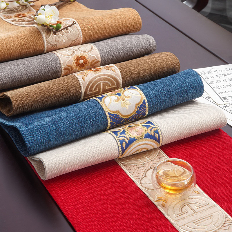 Jual (A0491) Taplak kain meja dekorasi pajangan ruang tamu meja makan ...