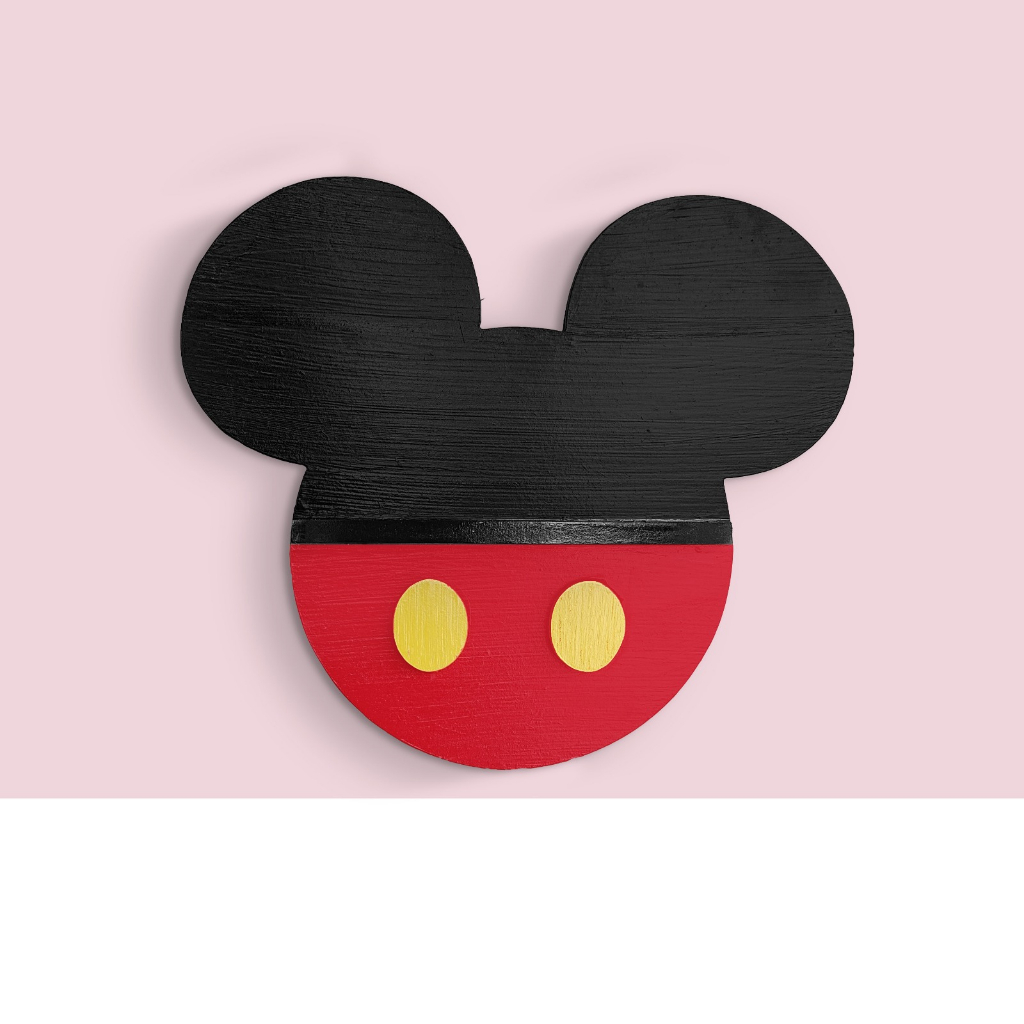 Jual Rak Ambalan Dinding Model Micky Mouse Aesthetic Lucu Unik Shabby ...