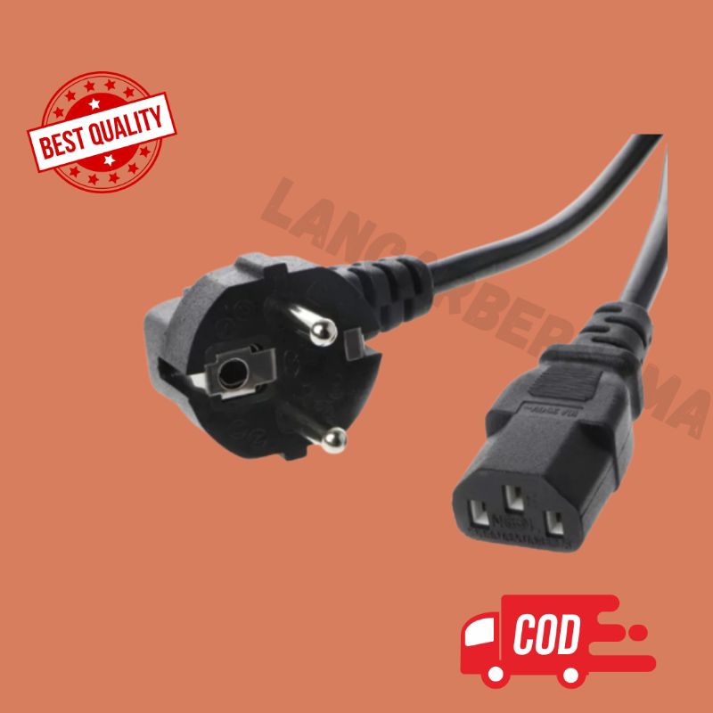 Jual KABEL POWER CPU LISTRIK 1.8M/PRINTER/COMPUTER/PSY TO MONITOR/POWER ...