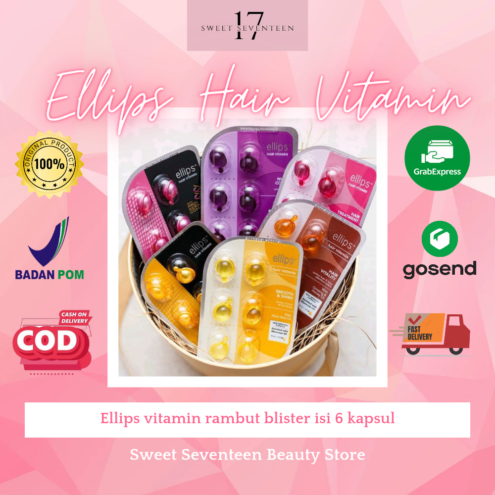 Jual Ellips Hair Vitamin / Ellips vitamin rambut isi 6 kapsul | Shopee ...