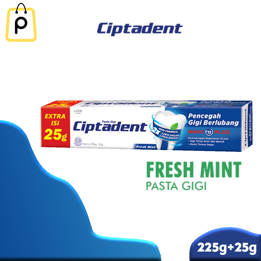 Jual Ciptadent Maxi 12 Plus Jumbo 225Gr + 25Gr | Shopee Indonesia