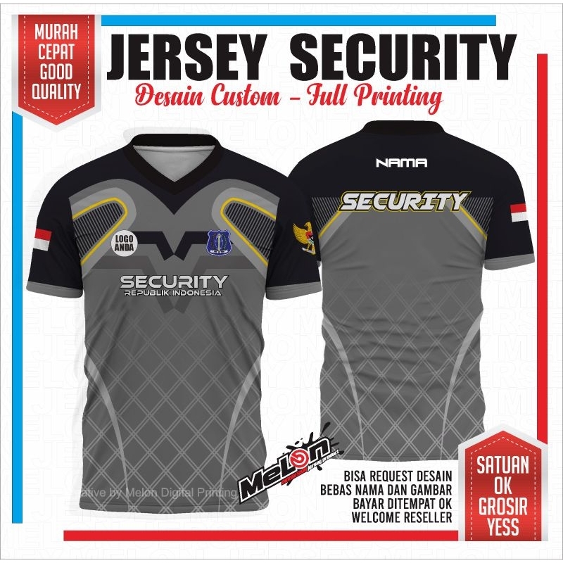 Jual JERSEY SECURITY CUSTOM DESAIN | Shopee Indonesia