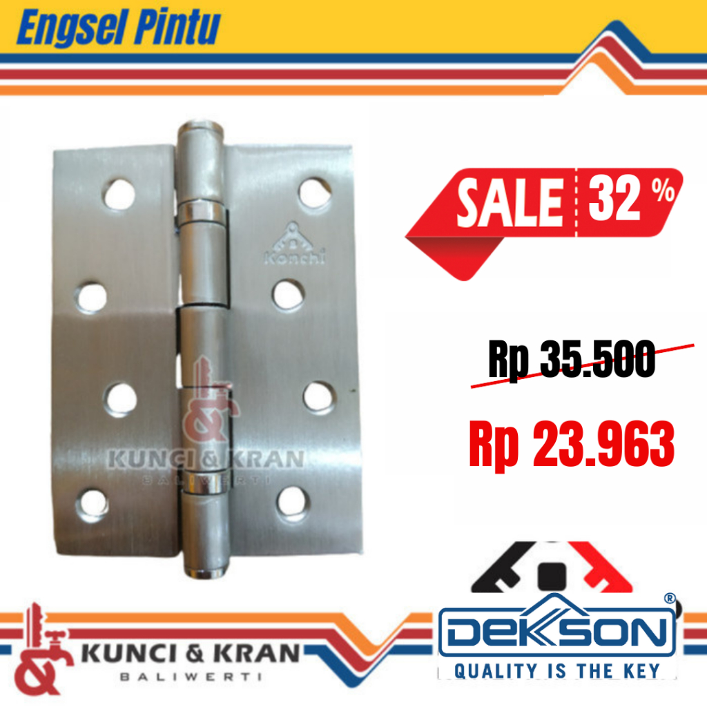 Jual Engsel Besi Konchi Hst 4X3X2.5 2Bb Sn Engsel Pintu Kayu Engsel ...