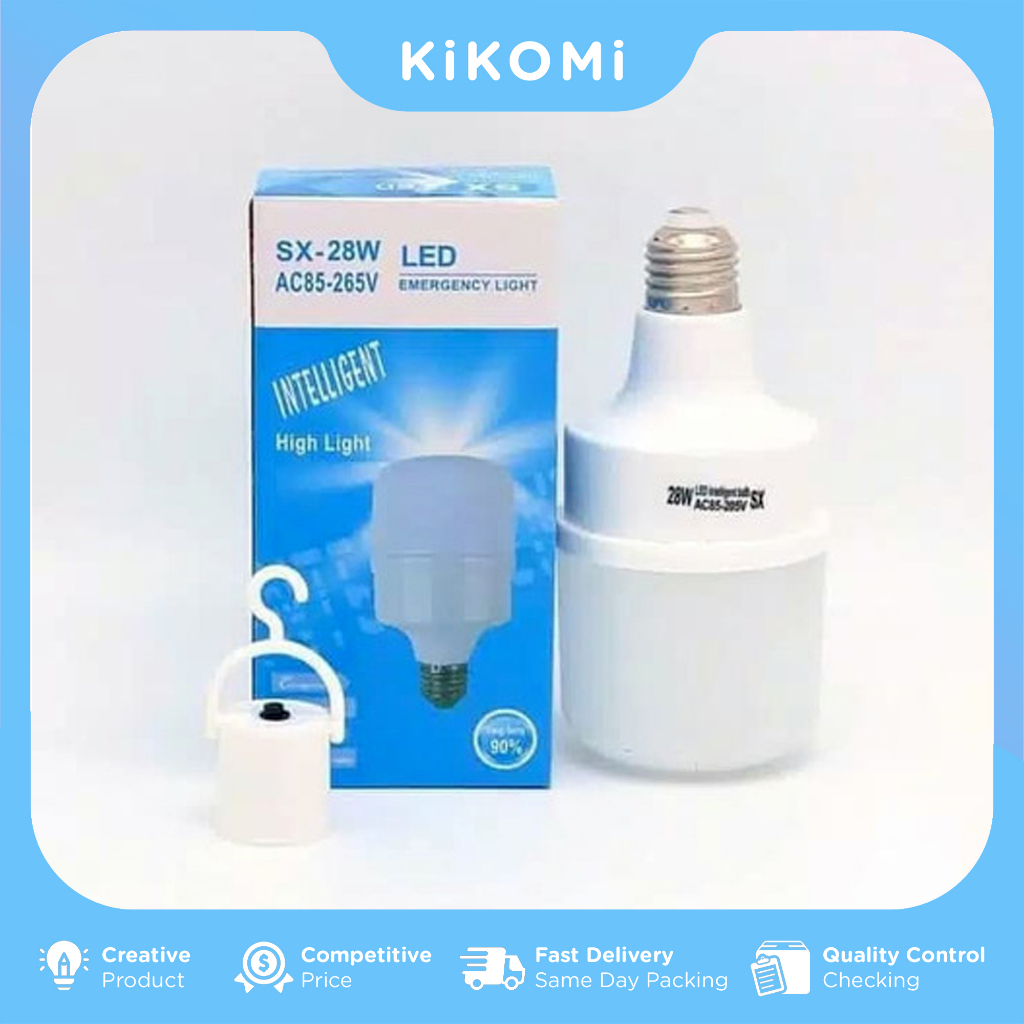 Jual Lampu Bohlam Emergency LED SX-28W Sentuh Nyala Cahaya Putih Super Terang - KK | Shopee ...