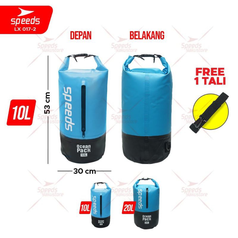 Jual SPEEDS TAS WATERPROOF TAS PELAMPUNG ANTI AIR TAS PANTAI DRYBAG Dry ...
