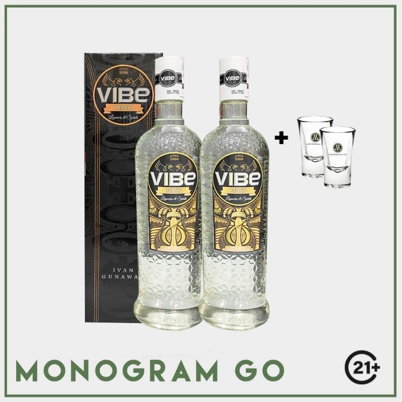 Jual Vibe Premium Peach 700ml (2 Bottles Free 2 Tequila Glass) | Shopee ...