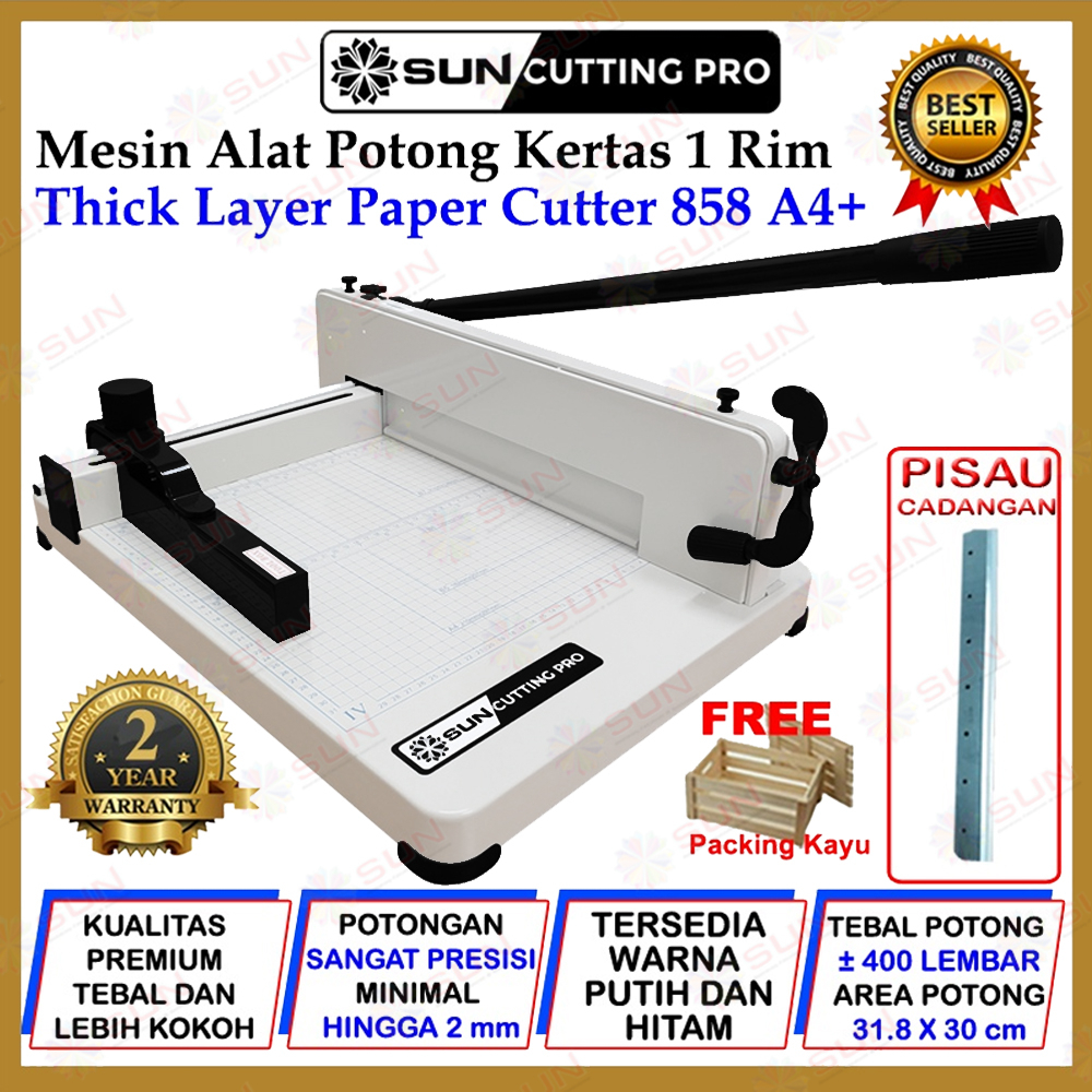 Jual Alat Pemotong Kertas 1 rim A4 - Mesin Thick Layer Paper Cutter A4 ...