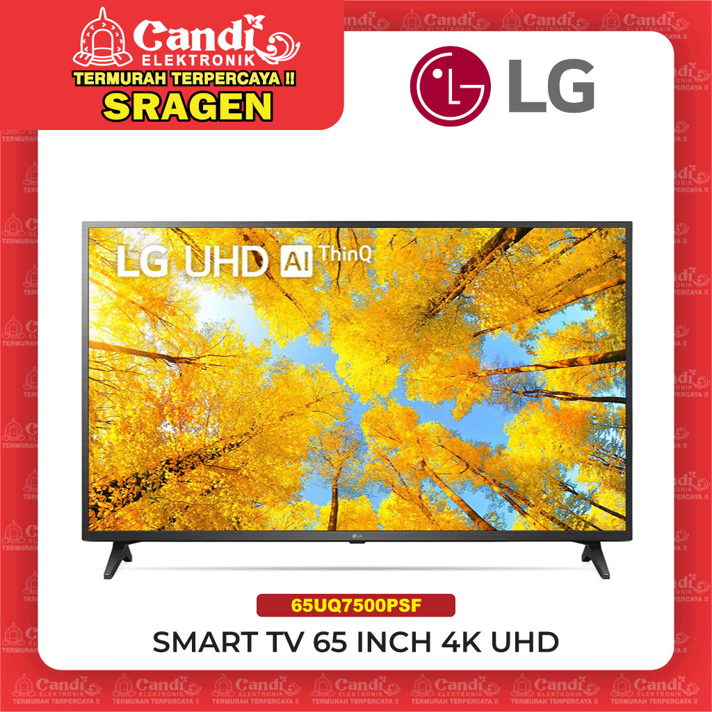 Jual LG Smart TV 65 Inch 4K UHD ThinQ AI Active HDR - 65UQ7500PSF | Shopee Indonesia