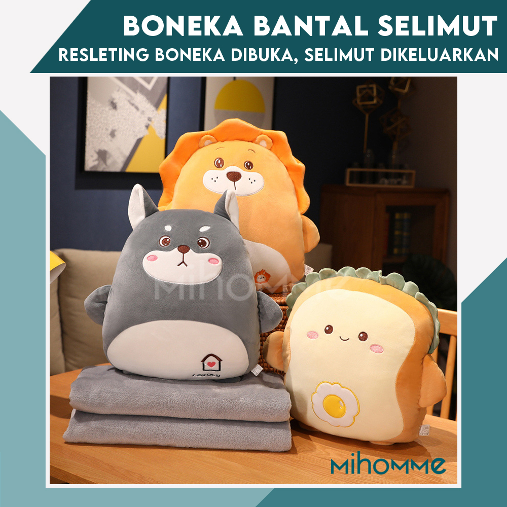 Jual Boneka Bantal Selimut 2 in 1 Balmut Travel Bedcover Lipat Anak Karakter Lucu | Shopee Indonesia