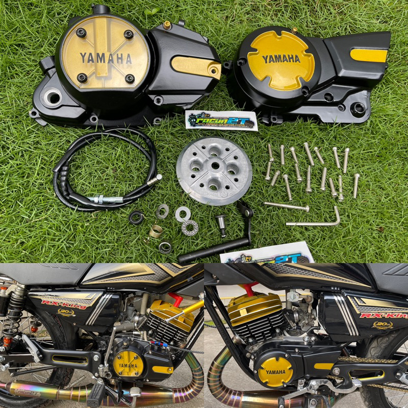 Jual BAK KALTER BLOK KOPLING KANAN RX KING NEW HITAM GOLD MODEL NINJA ...