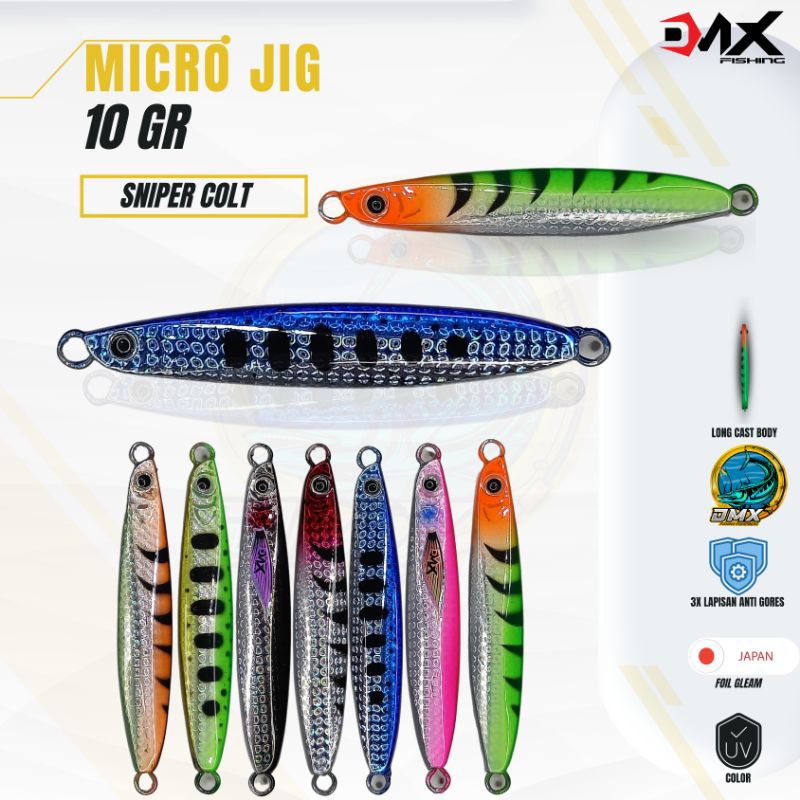 Jual MICRO JIG 10 GRAM SNIPER COLT UV NON GID UMPAN MEMANCING CASTING MICRO JIG 10 GRAM | Shopee ...