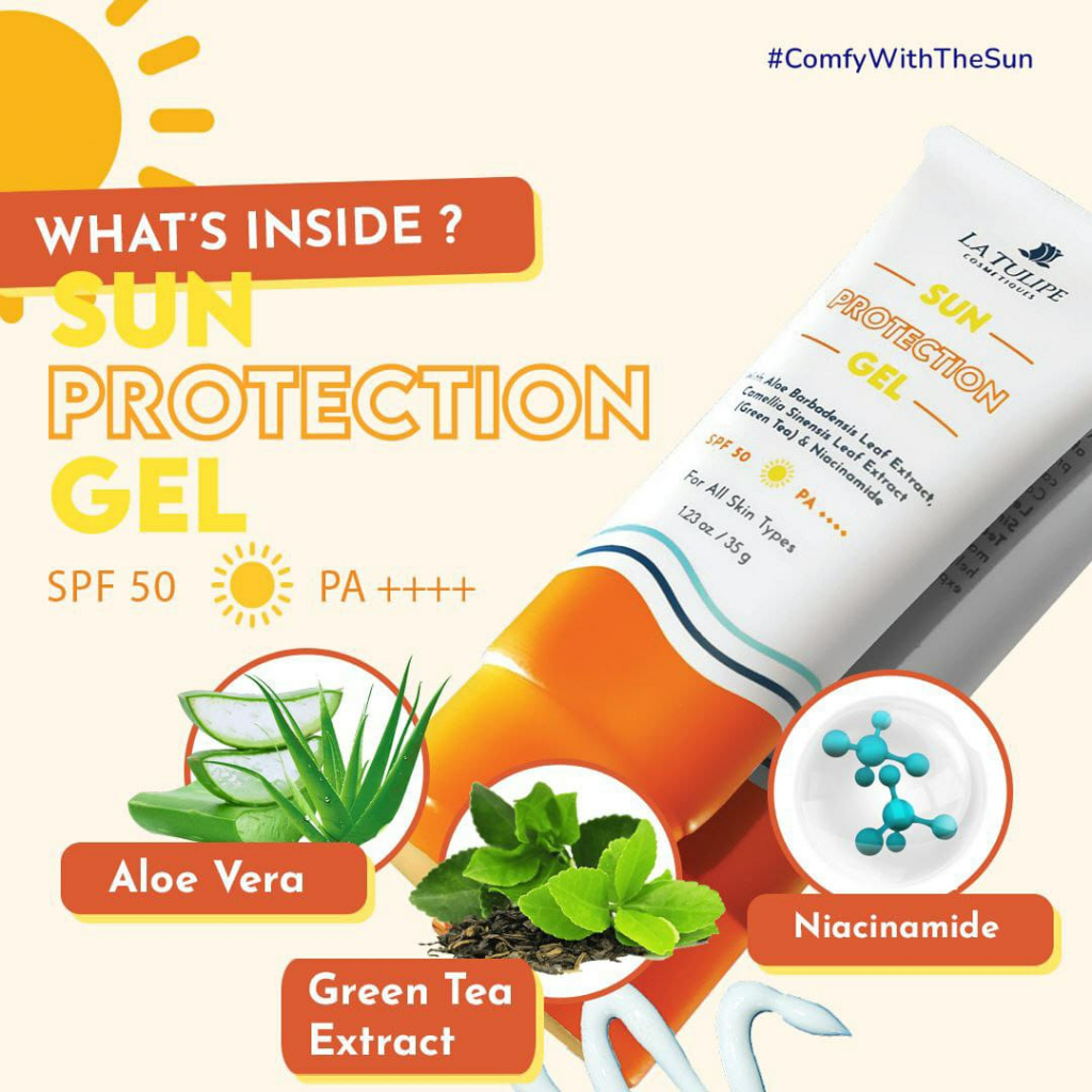 Jual La Tulipe Sun Protection Gel SPF 50 PA++++ | Shopee Indonesia