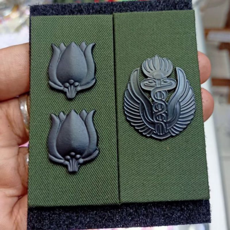 Jual PANGKAT KERAH BAJU PDL LETKOL KORP CKM KESEHATAN AD BAHAN LOGAM ...