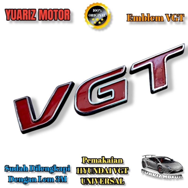 Jual EMBLEM VGT/EMBLEM HYUNDAI VGT UNIVERSAL ORIGINAL | Shopee Indonesia