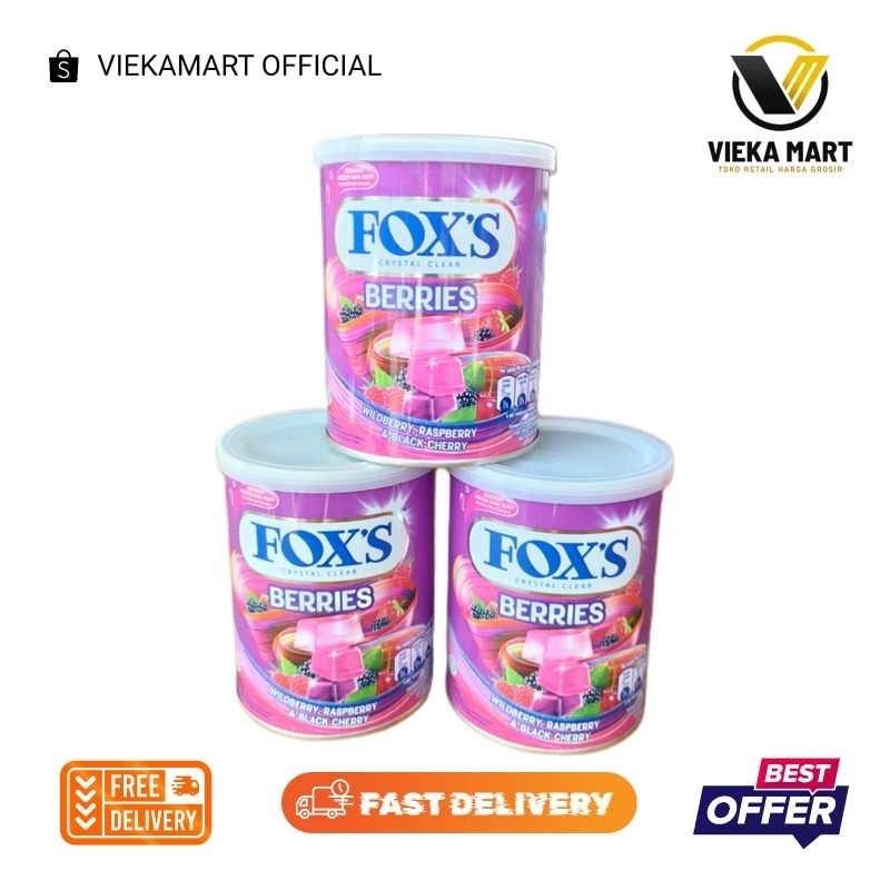 Jual Permen FOX'S Berries kaleng 180g | Shopee Indonesia