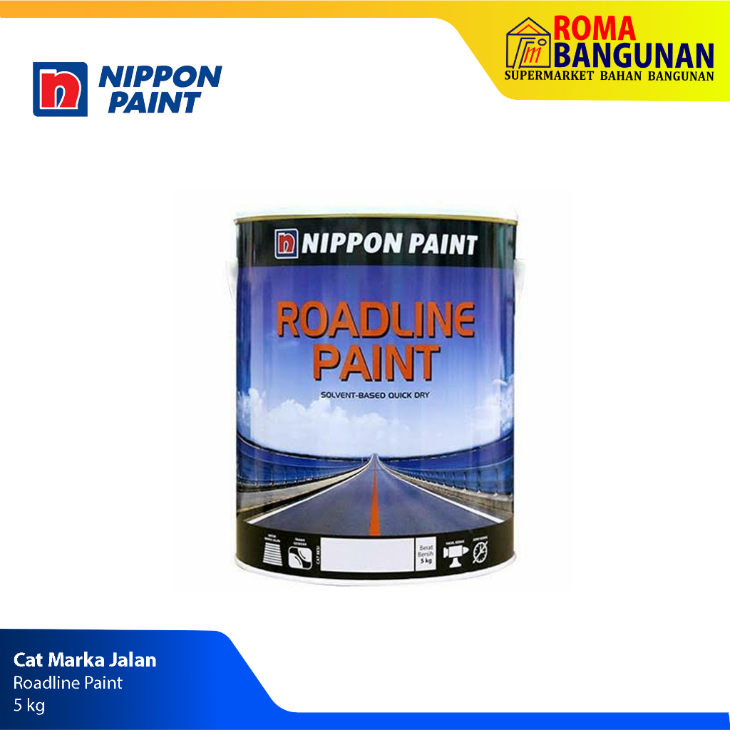 Jual Nippon Cat Marka Jalan Trotoar Roadline Paint 5 Kg | Shopee Indonesia